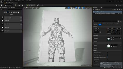 Post Process Hand Draw Outline
