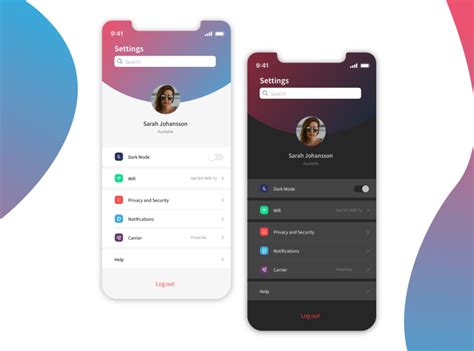 daily ui challenge 007 settings by kevin borghmans on dribbble