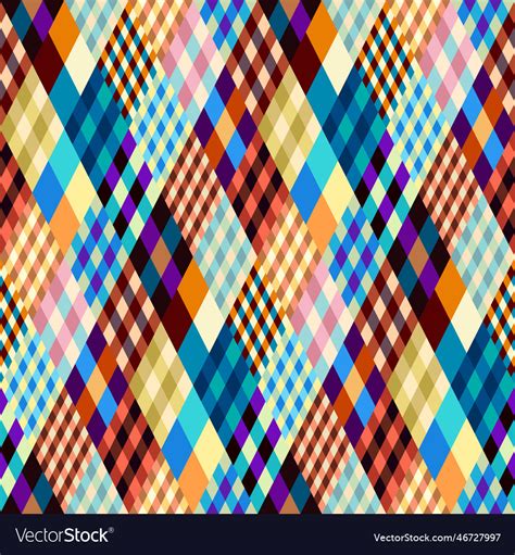 Argyle Seamless Pattern Background Pattern Vector Image