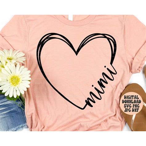 Mimi Heart Svg Png  Dxf Mimi Svg Mimi Cut File Moth Inspire