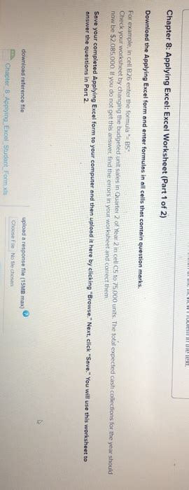 Solved Chapter Applying Excel Excel Worksheet Part Of Chegg Com