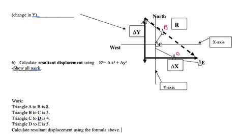 Solved 6 ﻿calculate Resultant Displacement Using The