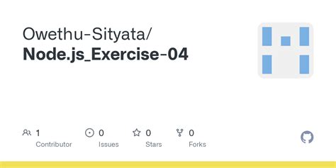 Github Owethu Sityata Node Js Exercise