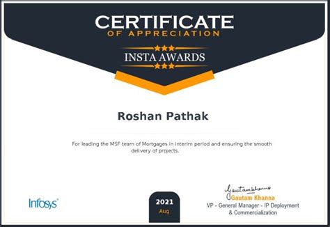 Infosys Instaawards Roshan Pathak