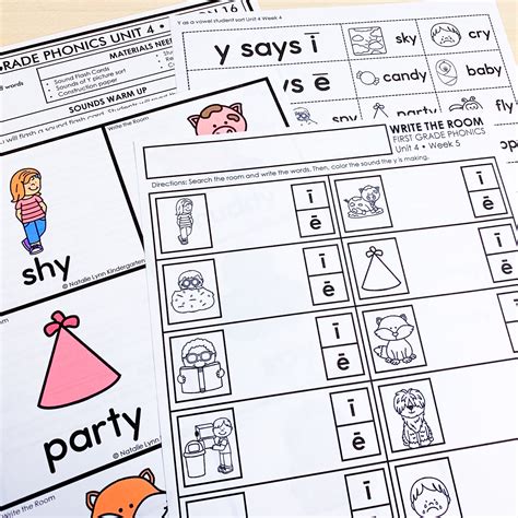 First Grade Phonics Coloring Worksheets
