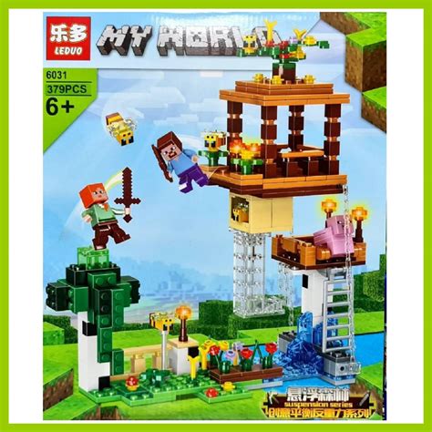 ตัวต่อเลโก้ มายคราฟ หอคอย No 6031 กล่องใหญ่ มี 379ชิ้น Dmtoy159 Thaipick
