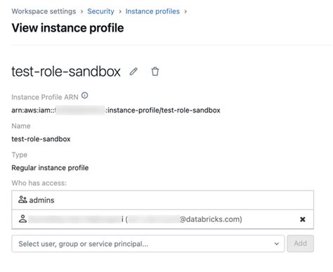 Manage Instance Profiles In Databricks Databricks On Aws
