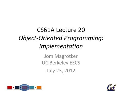 ppt cs61a lecture 20 object oriented programming implementation