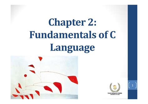 Chapter 2 20 21 Lecture Notes About The 2nd Chapter Of Cs Chapter 2 Fundamentals Of C