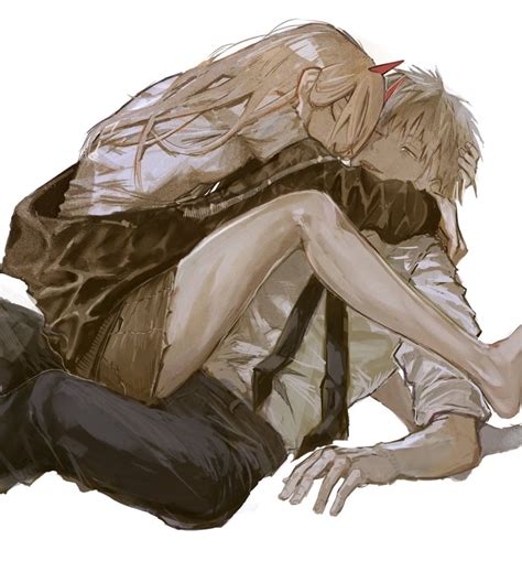 Power And Denji Chainsaw Man Drawn By Guri Otoko Danbooru