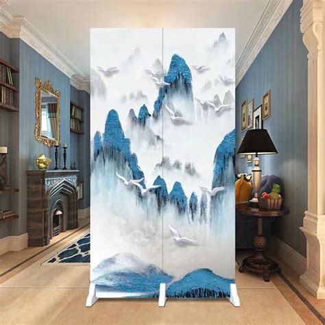 สินค้าใหม่【จัดส่งฟรี】ฉากกั้นห้อง กันน้ำและกันแสง พับได้ ฉากกันห้อง อุปกรณ์ตกแต่งบ้าน ผ้าม่านและ