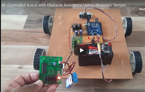 Rf Controlled Robot With Obstacle Avoidance Using Ultrasonic Sensor Svskits Svsembedded
