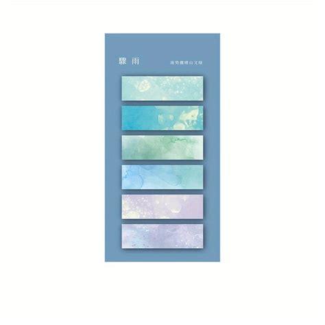 120 Sheets Gradient Color Index Tabs Pastel And Vibrant Sticky Notes Large Rectangular Tabs For