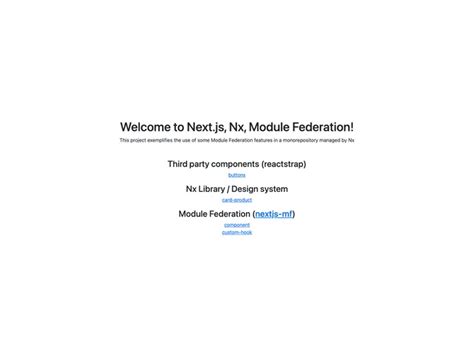Nextjs Nx Module Federation By Brunos3d A Nextjs Template Built At Lightspeed
