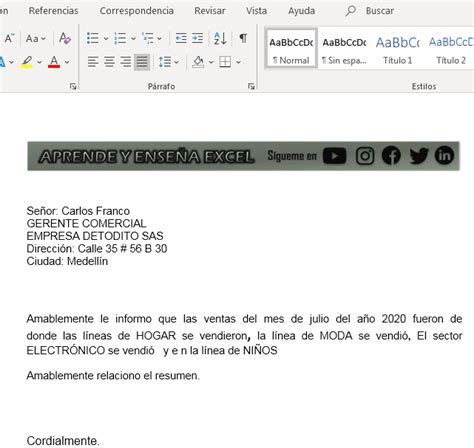 Como VINCULAR o PONER DATOS de una Celda o una Tabla de EXCEL a WORD Aprende y Enseña Excel