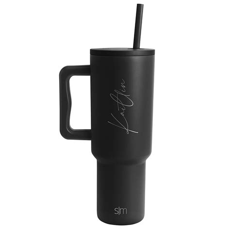 Simple Modern 40 Oz Tumbler Script Name Midnight Black Personal