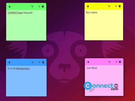 Sticky Note Taking App For Linux CONNECTwww