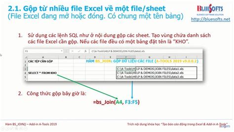 Function Bsjoin Merge Multiple Sheets And Multiple Excel Files Into Spreadsheet