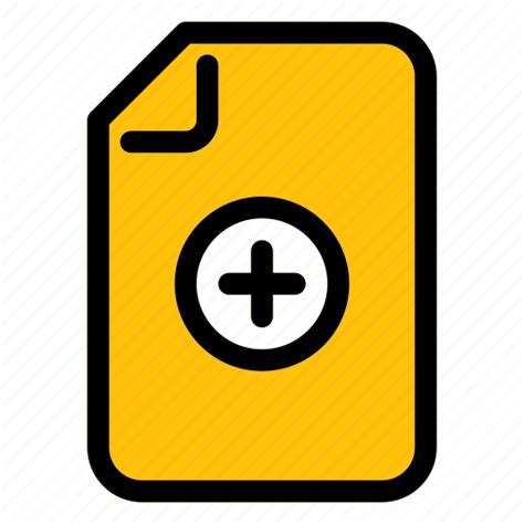 File Document Plus Add Create New More Icon Download On Iconfinder