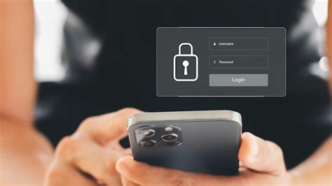 Premium Photo Cyber Security User Type Login And Password Keeping User Personal Data Safe