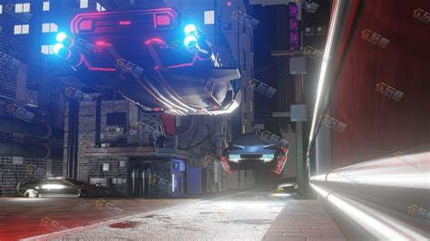 Blender工程源文件—赛博朋克贫民窟街道 玩酷cg