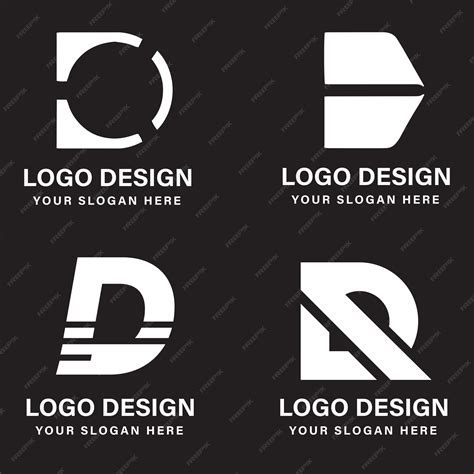 Premium Vector Vector D Letter Logo Design Collection