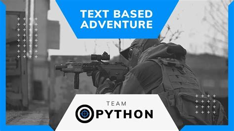 create a text based adventure game with python