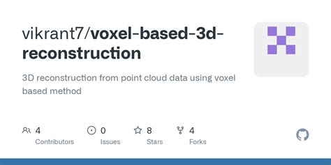 Github Vikrant7voxel Based 3d Reconstruction 3d Reconstruction From