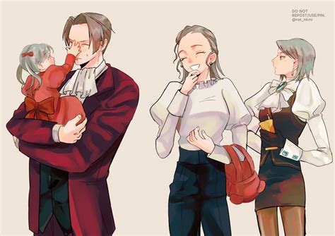 Miles Edgeworth And Franziska Von Karma Ace Attorney Drawn By Rat