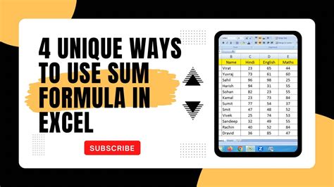 Excel SUM Formula Try These 4 Easy SUM Formula Tricks YouTube