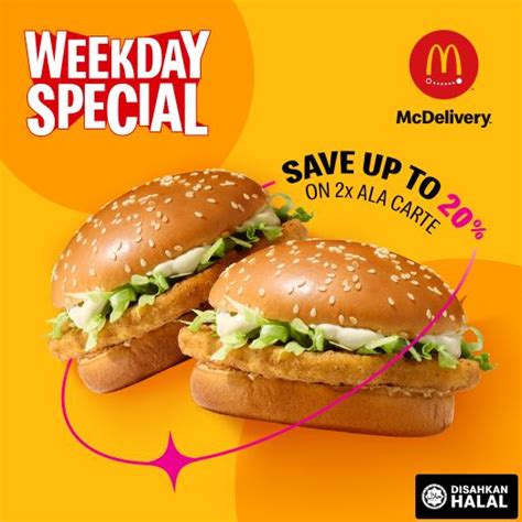 Mcdonalds Mcdelivery Weekday Promotion Up To 20 Off 9 Feb 2023 19