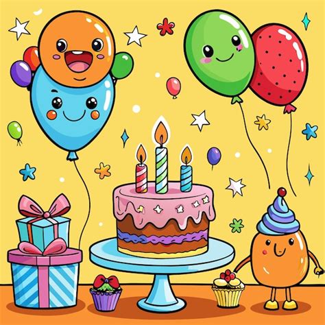 Imágenes De Cumpleaños Dibujos Descarga Gratuita En Freepik