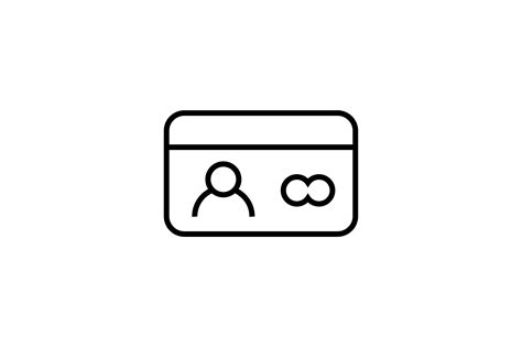 Id Card Line Art Vector Icon Graphic By Riduwanmolla · Creative Fabrica