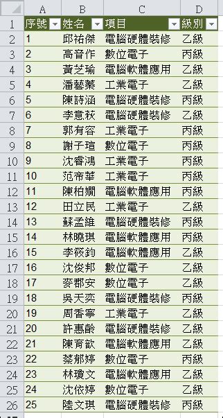Excel 自動篩選中使用萬用字元和邏輯運算－學不完．教不停．用不盡｜痞客邦