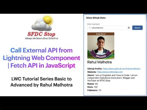 Call External API From Lightning Web Component Fetch API In JavaScript SFDC Stop