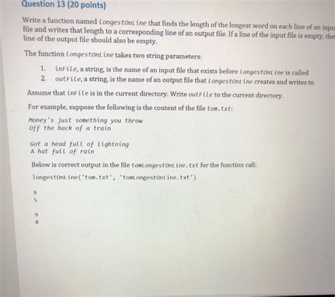 solved question 11a 6 points write a function named
