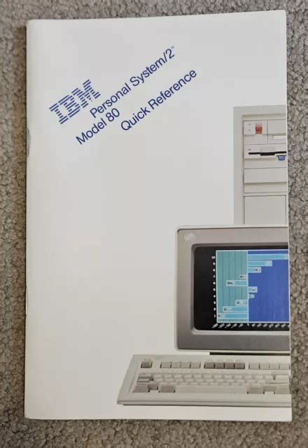 Vintage Ibm Personal System2 Model 80 Quick Reference 1987 Manual Booklet Vg 499 Picclick Ca