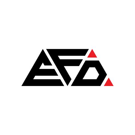 Efd Triangle Letter Logo Design With Triangle Shape Efd Triangle Logo