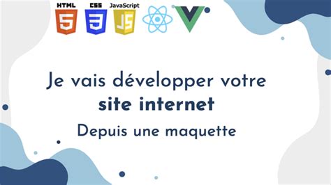 Je Vais Développer Votre Site Internet En Htmlcssjavascript Depuis