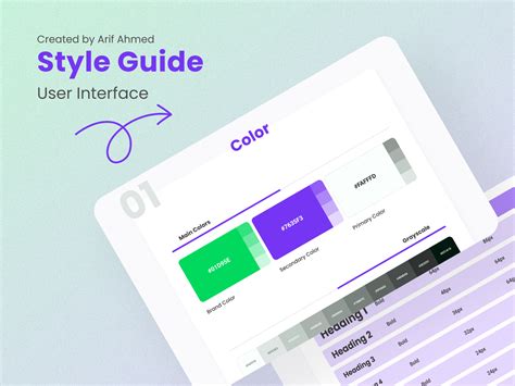Style Guide Web Ui By Arif Ahmed On Dribbble