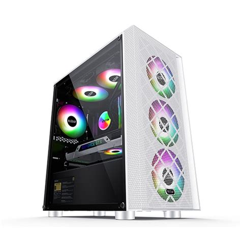 Pc Cooler Game White Matx Tg Mid Tower Case With Mm Rgb Fan Shopee Philippines