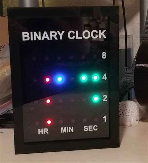 Led Binary Clock By Ctbaker Download Free Stl Model