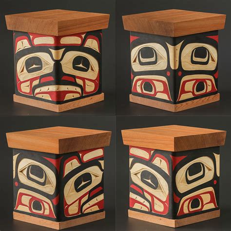Raven And Bear Bentwood Box Northwest American Native Arts Inuit Artwork Gallery