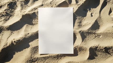 Sand Creative Blank Sheet Design Template Premium Ai Generated Image