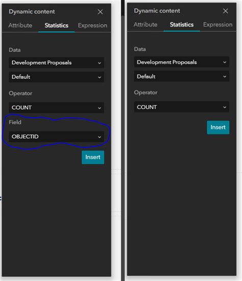solved text widget dynamic content count function does esri