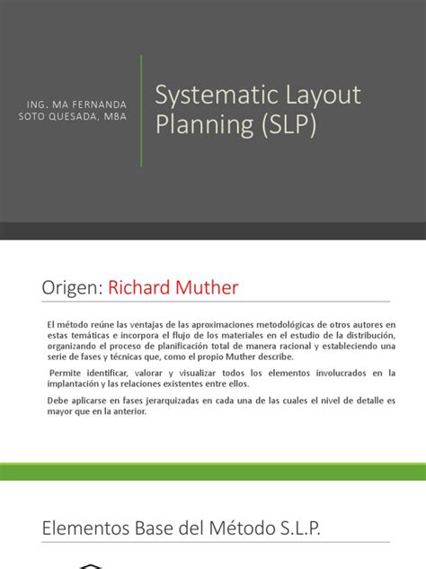 Systematic Layout Planning Slp Pdf Evaluación Plantas