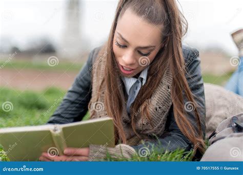 Beautiful Girl Writing In A Book Stock Image Image Of Activity