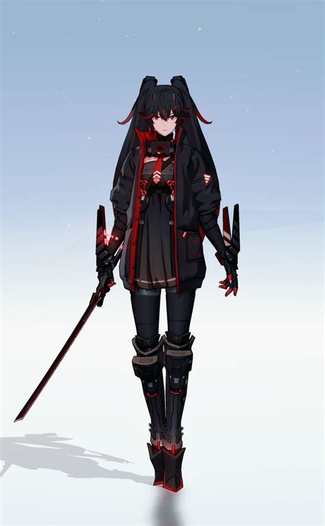 퍼니싱 그레이 레이븐 캐릭터 루시아 아우 Lucia Plume 2023 캐릭터 아트 캐릭터 의상 고딕 의상
