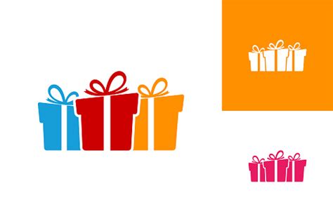 기프트 샵 로고 템플릿 디자인 벡터 엠블럼 디자인 컨셉 크리에이티브 심볼 아이콘 개념에 대한 스톡 벡터 아트 및 기타 이미지 개념 개념과 주제 공휴일 Istock