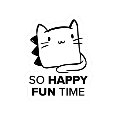 🐾 So Happy Fun Time Logo — Mini Sticker 2x2